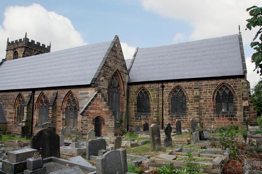 Re-roofing St Mary's Bushbury Church Dreadnought Tiles