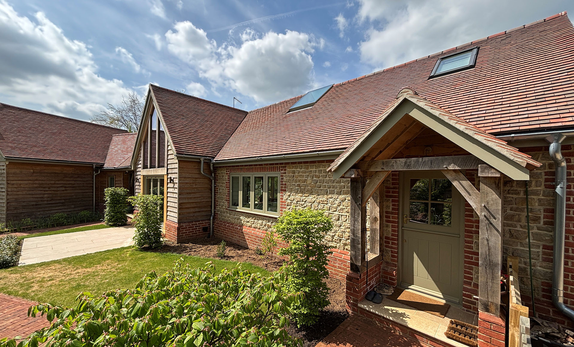 Case study - a rural rebuild with handmade clay tiles