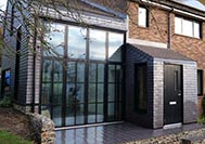 Vertical tiling projects using Dreadnought clay tiles