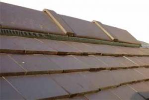 Mechanical fixing of ridge tiles
